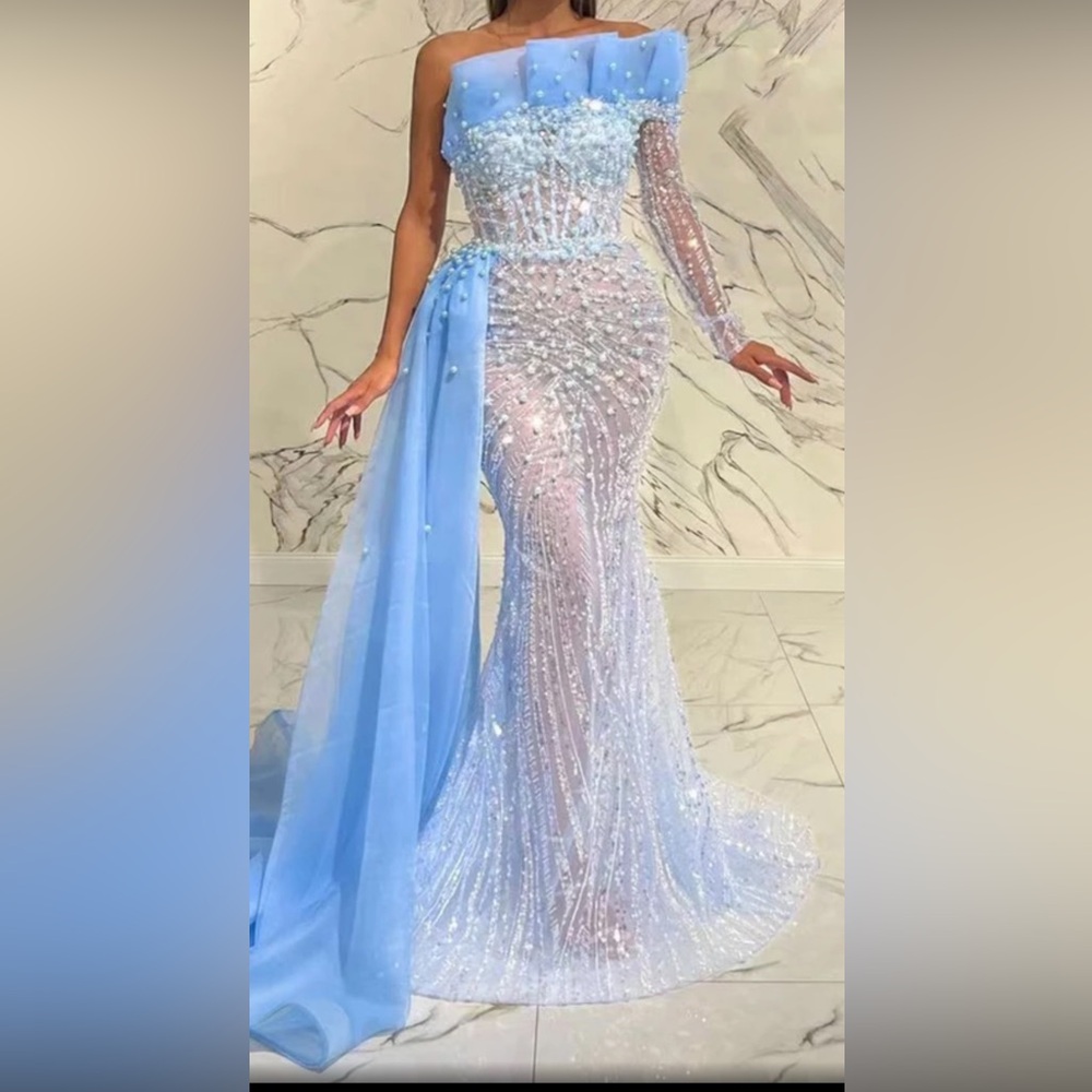 Custom Mermaid Evening Dress - Gem